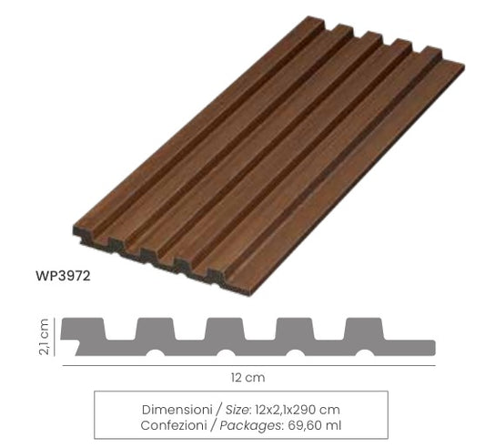 RIVESTIMENTO PER PARETI A DOGHE EFFETTO LEGNO – COLOR DESIGN